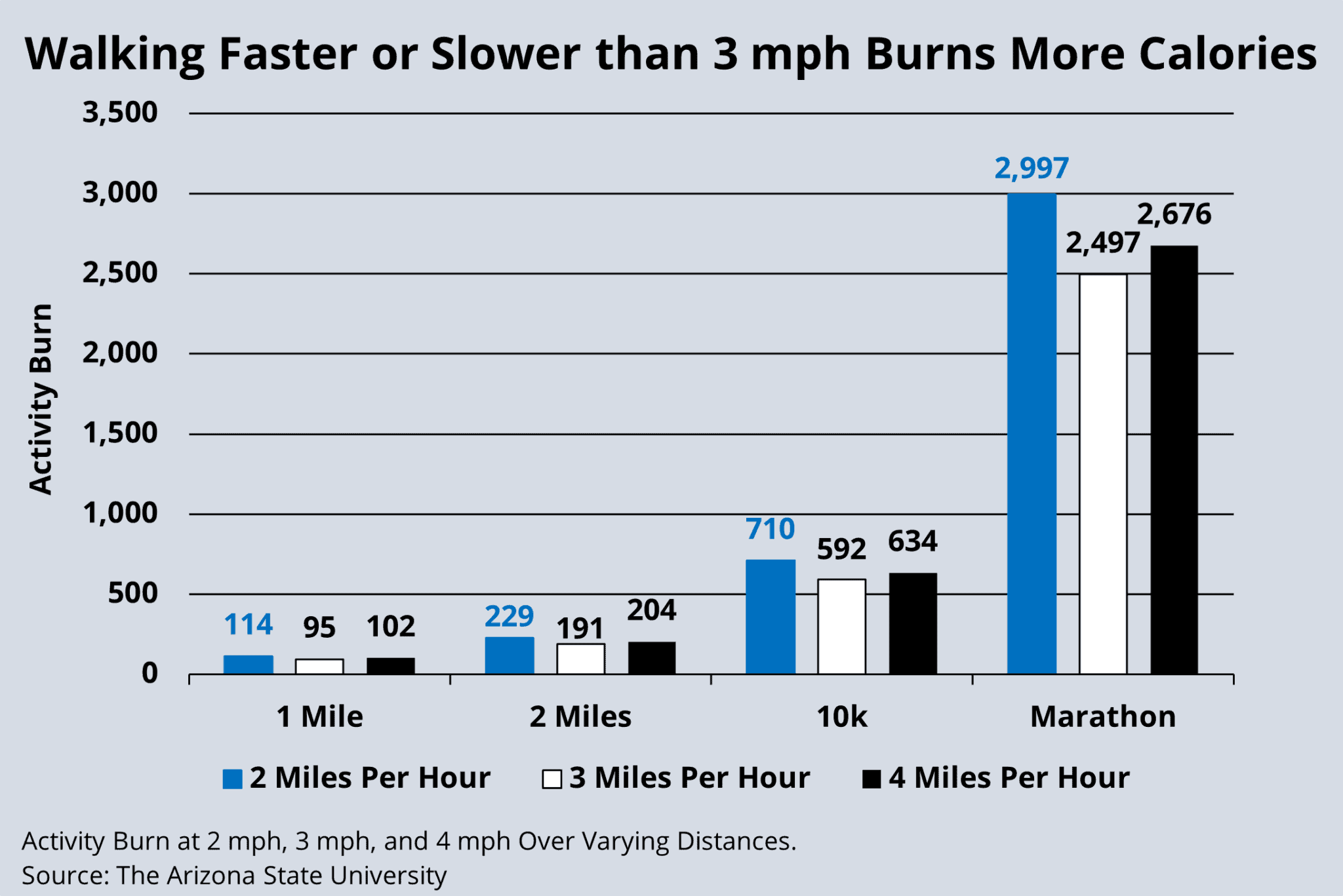 Activity Burn at Different Paces - How Many Calories Do We Burn?